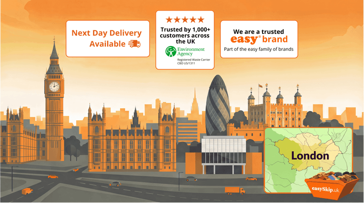 Skip Hire London, Cheap Prices, Fast Skip Delivery - easySkip